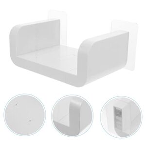 Alipis Wall Mounted Floating Bathroom Shower Shelf Floating Nursery Shelves Floating Shower Shelves Shelf U- Shape