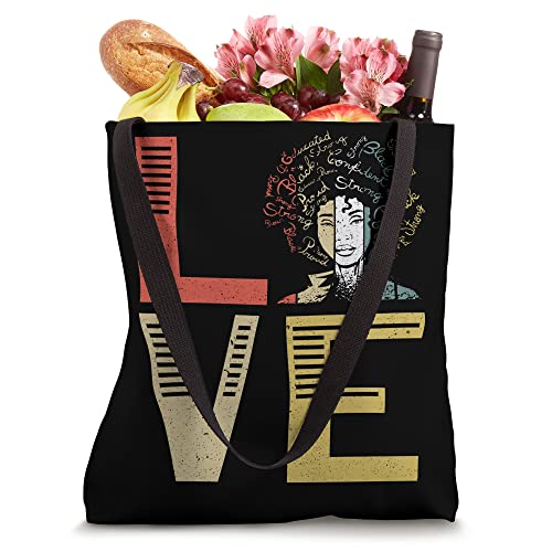 Black Love Afrocentric Black History Month Black Pride Tote Bag