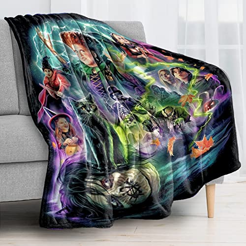 Super Soft Halloween Throw Blanket Air Conditioner Plush Fleece Blanket Cozy Blankets with Pillow Cover for Couch Bed Sofa Travel 40"X50"