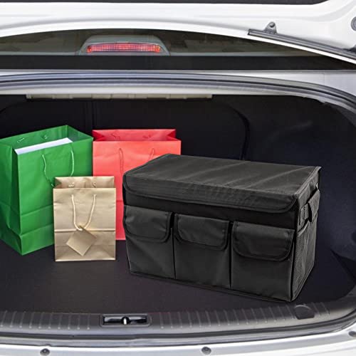 VIBY Car Duffle Bag Multiple Storage Compartments Car Trunk Organizer Container Foldable Car Trunk Extra Storage Space Box