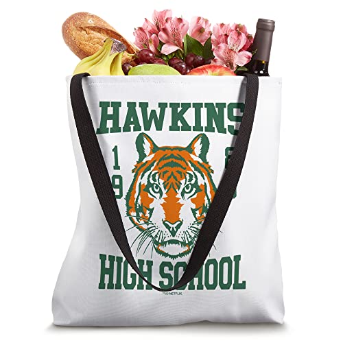 Stranger Things Hawkins 1986 High School Logo Tote Bag