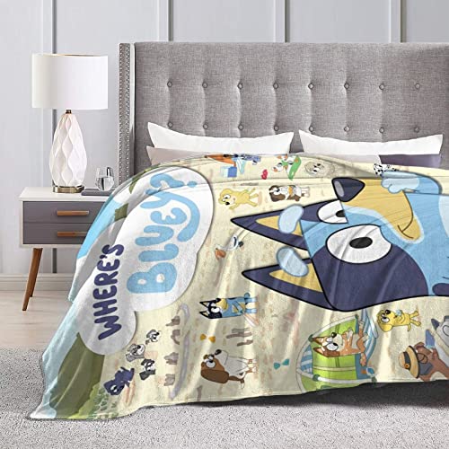 XIANGRIKUI Air Conditioner Blanket Cartoon Blanket Soft Cozy Throw Blanket Flannel Blankets for Bed Couch Living Room 80''X60''