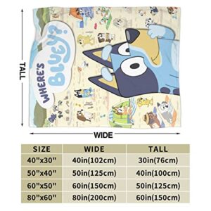 XIANGRIKUI Air Conditioner Blanket Cartoon Blanket Soft Cozy Throw Blanket Flannel Blankets for Bed Couch Living Room 80''X60''