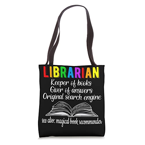 Librarian Definition Library Worker Day Tote Bag