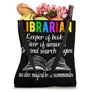 Librarian Definition Library Worker Day Tote Bag