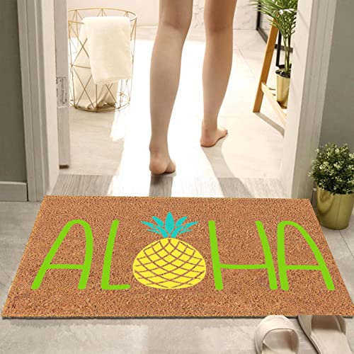 AKWFUNZ Home Doorway Rug Cartoon Pineapple Pattern and Funny English Sentence Print Fashion Mat