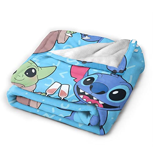 Cartoon Blanket Ultra Soft Flannel Throw Blankets for Travelling Living Room Couch Sofa Bedroom Decor Giftsa 50"x40"