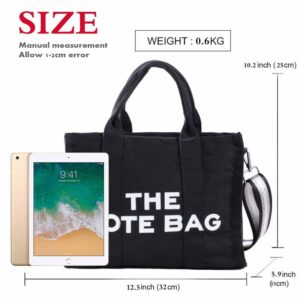 WEIERTE The Tote Bag For Women Canvas Tote Bag Crossbody Bags Shoulder Bag For Office Travel School