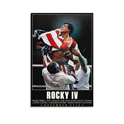 SUANQ Rocky 4 Movie Poster Poster Decorative Painting Canvas Wall Art Living Room Posters Bedroom Painting 12x18inch(30x45cm)