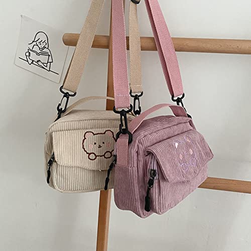 Crossbody Bags for Women Corduroy Hobo Bag Small Cell Phone Purse Cute Tote Bags Satchel Bag Shoulder Bag Handbag 2023