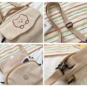 Crossbody Bags for Women Corduroy Hobo Bag Small Cell Phone Purse Cute Tote Bags Satchel Bag Shoulder Bag Handbag 2023