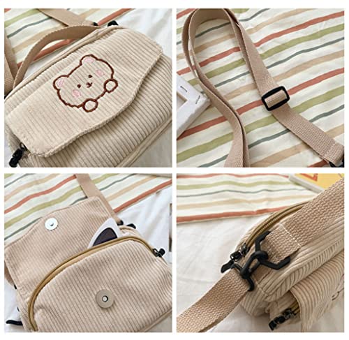 Crossbody Bags for Women Corduroy Hobo Bag Small Cell Phone Purse Cute Tote Bags Satchel Bag Shoulder Bag Handbag 2023