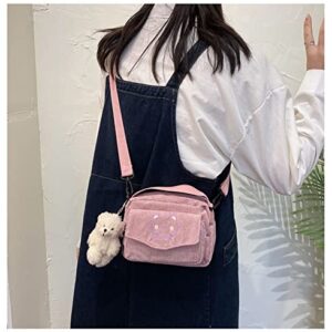 Crossbody Bags for Women Corduroy Hobo Bag Small Cell Phone Purse Cute Tote Bags Satchel Bag Shoulder Bag Handbag 2023