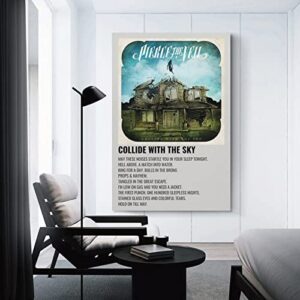 BMXRX Pierce The Veil - Collide with The Sky Canvas Posters Wall Art Bedroom Office Room Decor Gift Unframe-style12x18inch(30x45cm)