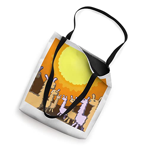 Llamas in the sun Tote Bag