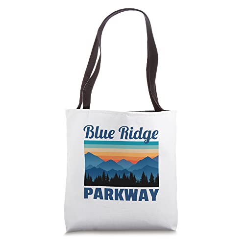 Blue Ridge Parkway Retro Sunset Tote Bag