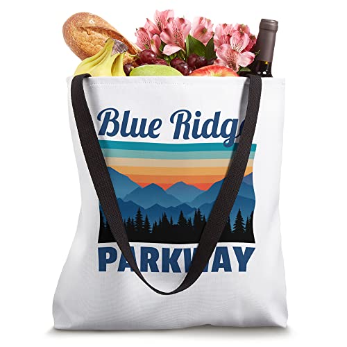 Blue Ridge Parkway Retro Sunset Tote Bag