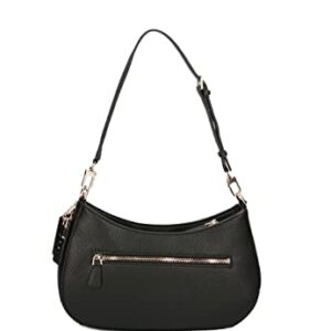 GUESS Noelle Top Zip Shoulder Bag Black One Size