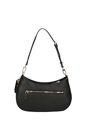 GUESS Noelle Top Zip Shoulder Bag Black One Size