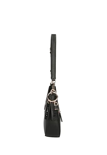 GUESS Noelle Top Zip Shoulder Bag Black One Size