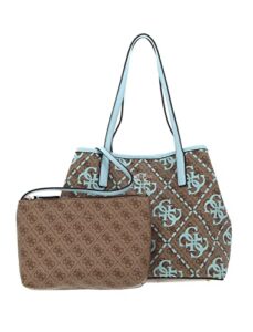 guess bag, latte logo/ice blue