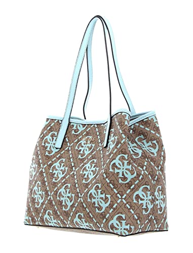 GUESS Bag, Latte Logo/Ice Blue