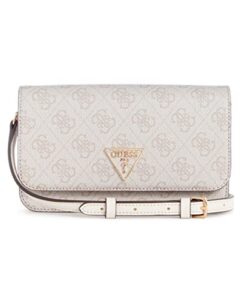 guess noelle crossbody flap organizer, dove logo