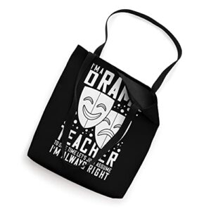 Drama Teacher Musical Theatre Acting Thespian Tote Bag