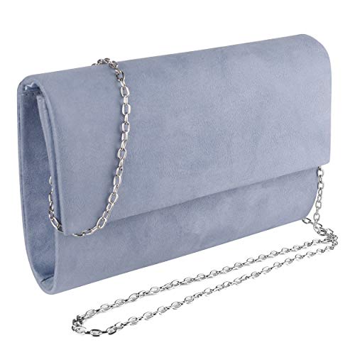 WGS Small Clutch Purse Accessories Holder Outdoor Sling Bag with Metal Chain Strap