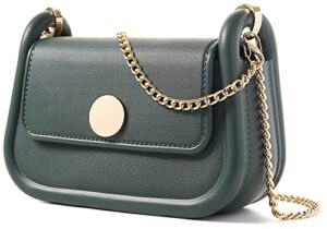 crossbody shoulder bags,crossbody bags for women,totes crossbody bag waterproof eva washable with metal chain(green)