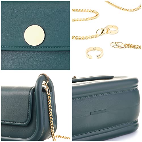 Crossbody Shoulder Bags,Crossbody Bags for Women,Totes Crossbody Bag Waterproof EVA Washable with Metal Chain(Green)