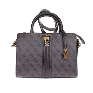 guess ginevra elite society satchel, coal logo