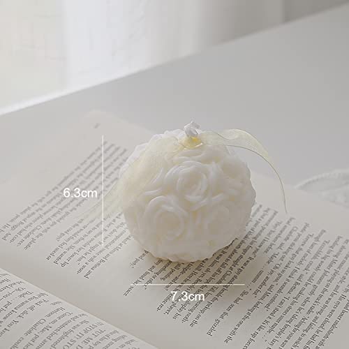 Aroma Candle,140G Hydrangea Onion Flower Shaped Soy Wax Scented Candle for Table Photo Prop Birthday Gift,Prefect for Meditation Stress Relief Mood Boosting Bath Yoga