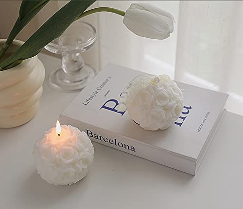 Aroma Candle,140G Hydrangea Onion Flower Shaped Soy Wax Scented Candle for Table Photo Prop Birthday Gift,Prefect for Meditation Stress Relief Mood Boosting Bath Yoga