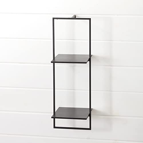 The Lakeside Collection Wall Shelf - Modern Display Shelf for Plants or Trophies - Double