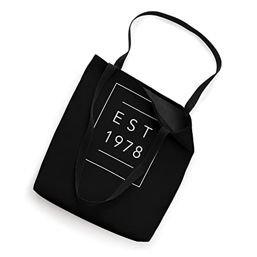 EST - 1978 - 78 - Aesthetic - Birthday - Anniversary Tote Bag