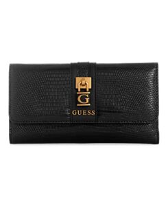 guess ginevra multi clutch wallet, black