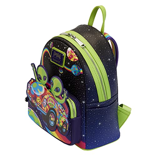 Loungefly Lisa Frank Cosmic Alien Ride Glow Mini Backpack