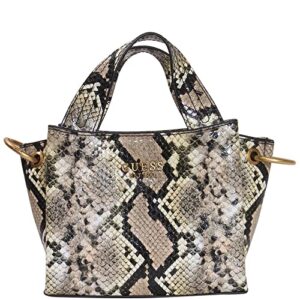 guess zed mini girlfriend carryall, natural python