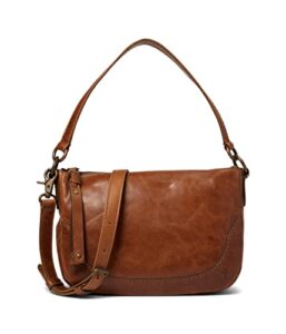 frye melissa top handle crossbody, cognac