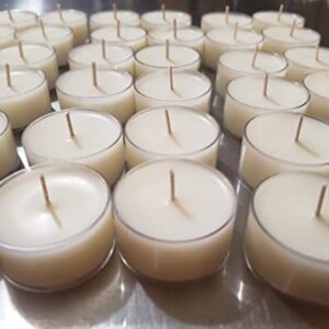 Frankincense & Myrrh 12 Count Natural Soy Wax Tealights Hand Poured with Fragrant/Essential Oils | Holiday Tealights | Earthy & Clean |