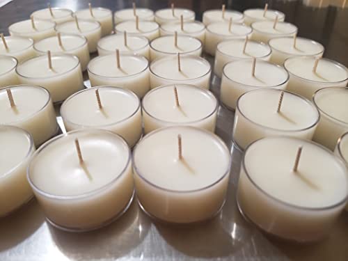 Frankincense & Myrrh 12 Count Natural Soy Wax Tealights Hand Poured with Fragrant/Essential Oils | Holiday Tealights | Earthy & Clean |