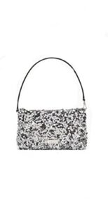 kate spade kiki sequin convertible clutch (silver)