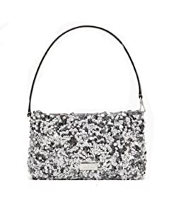 Kate Spade Kiki Sequin Convertible Clutch (Silver)