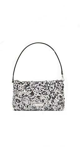 Kate Spade Kiki Sequin Convertible Clutch (Silver)