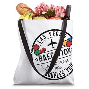 Vegas Baecation 2023 couples Trip in Progress to Las vegas Tote Bag