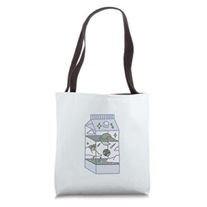 japanese aesthetic milk box artwork kawaii e-girl anime tote bag