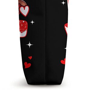 Valentine Days Black African American Costume Melanin Women Tote Bag