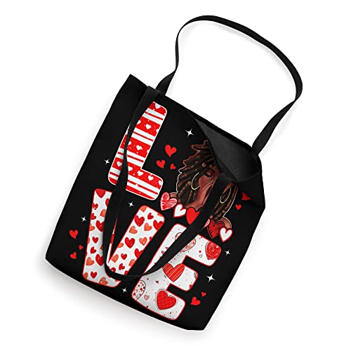 Valentine Days Black African American Costume Melanin Women Tote Bag