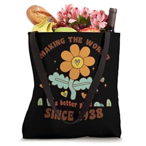 Making world better place since 1938 birthday celebration Tote Bag